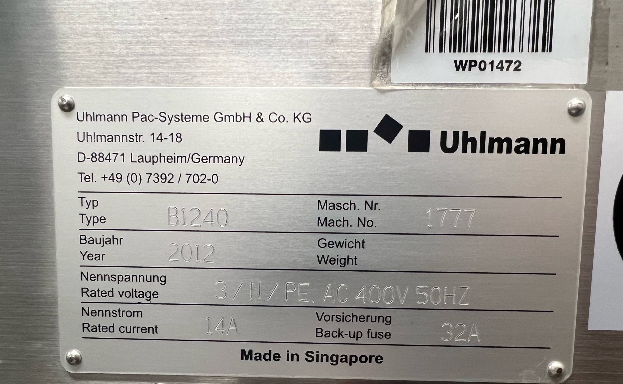 Tablet/Capsule Blister Packing & Cartoning Line – Uhlmann B1240 & C130 ...